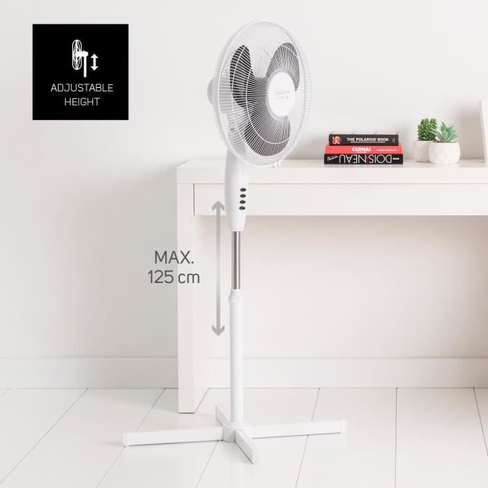 Greco 16C - Ventilateur Sur Pied 40W, Base Croisée - Pieds ...