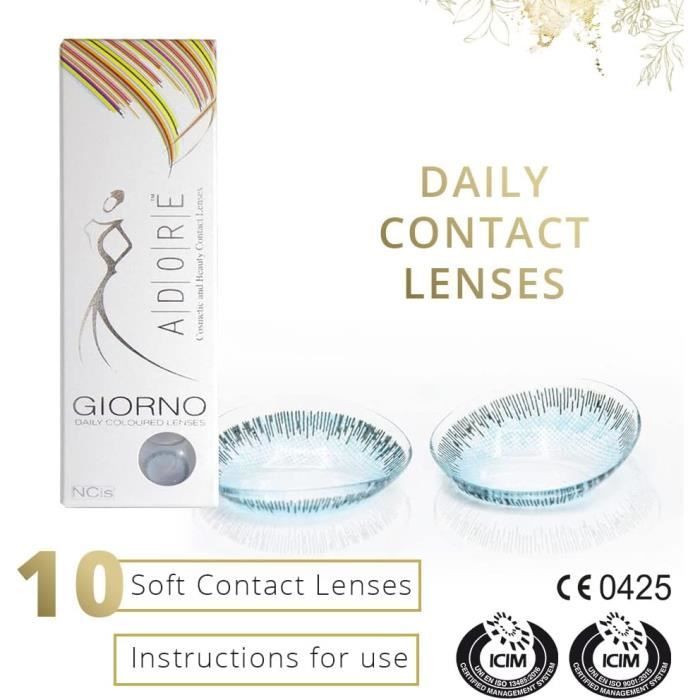 Lentilles De Contact De Couleur Jaunes Jour-Lentilles De Couleur Sans ...