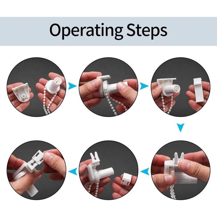 2 Sets Fixation Pour Store Enrouleur, Raccord De Store À Rouleau, 17 Mm ...