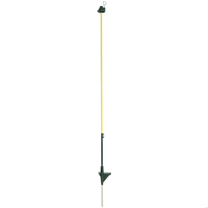 Piquet cloture fibre de verre oval Kerbl (x10) - Jaune - 106 cm/10x6 mm ...