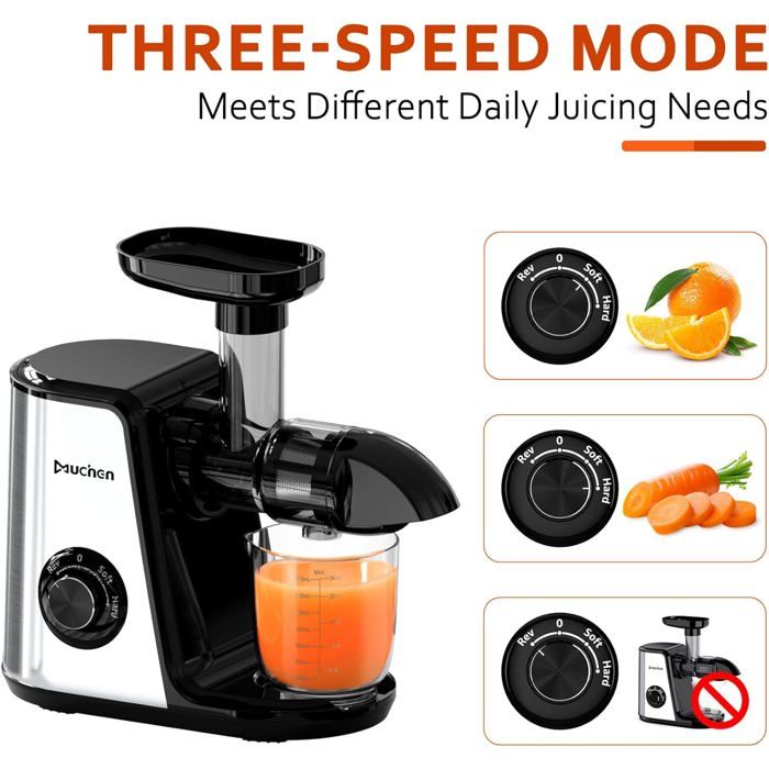 Extracteur de jus à froid - ZOKKO - Muchen - Sans BPA - Double tasse ...