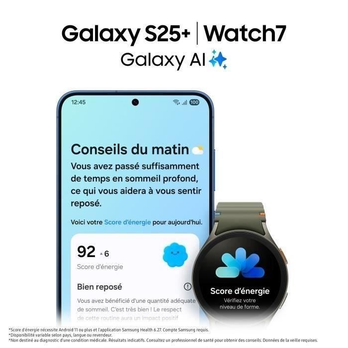 SAMSUNG Galaxy S25 Plus AI Smartphone 256 Go Bleu clair - Cdiscount ...