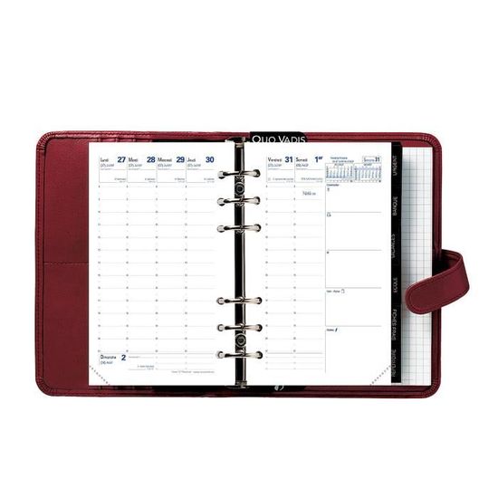 Organiseurs - Quo Vadis Recharge Timer 17 Planing Organiseur Poche ...