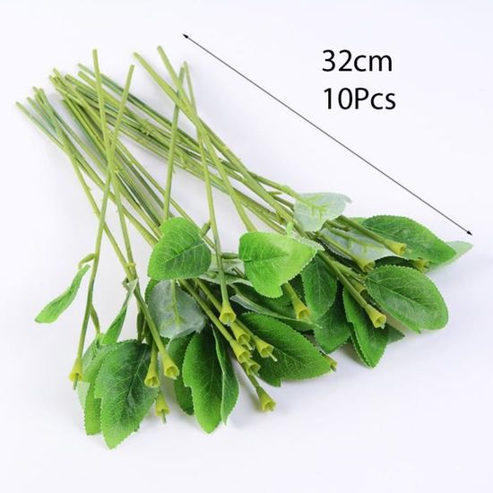 32cm-10pcs - Tige De Fleur Artificielle Tige De Fil De Fer Bricolage ...