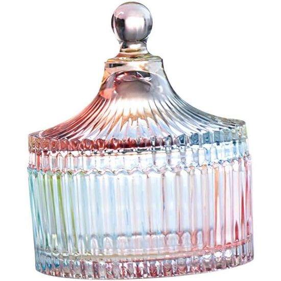 Pot De Bonbons Pots D'Ambre Bonbonnière En Verre Transparent Pots D ...