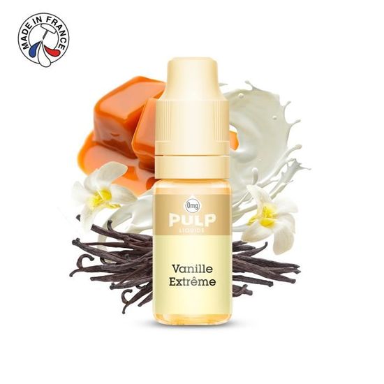 E-Liquide PULP VANILLE EXTREME - Goût : Vanille, caramel, lait – 03 mg ...