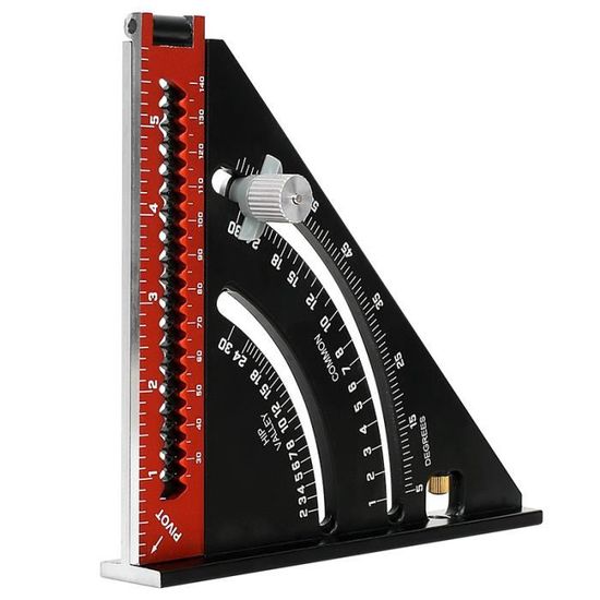 Équerre Menuisier Métal Aluminium - Règle de Triangle Pliante ...