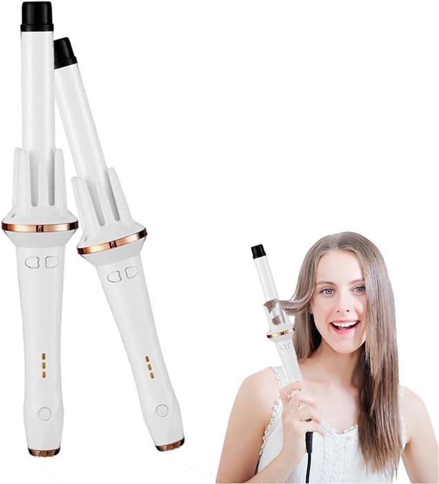 CARBURATEUR-White Fer a Boucler Automatique, Boucleur Wavy Professionnel Pour Curler Cheveux ...