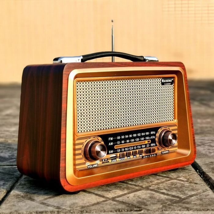 Radio Portable, Radio Vintage Bluetooth FM/AM/(MW)/SW, Design en Bois ...