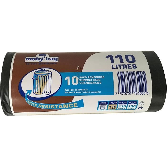 Pack De 10 Sacs Poubelles 110 L[H114] - Cdiscount Au quotidien