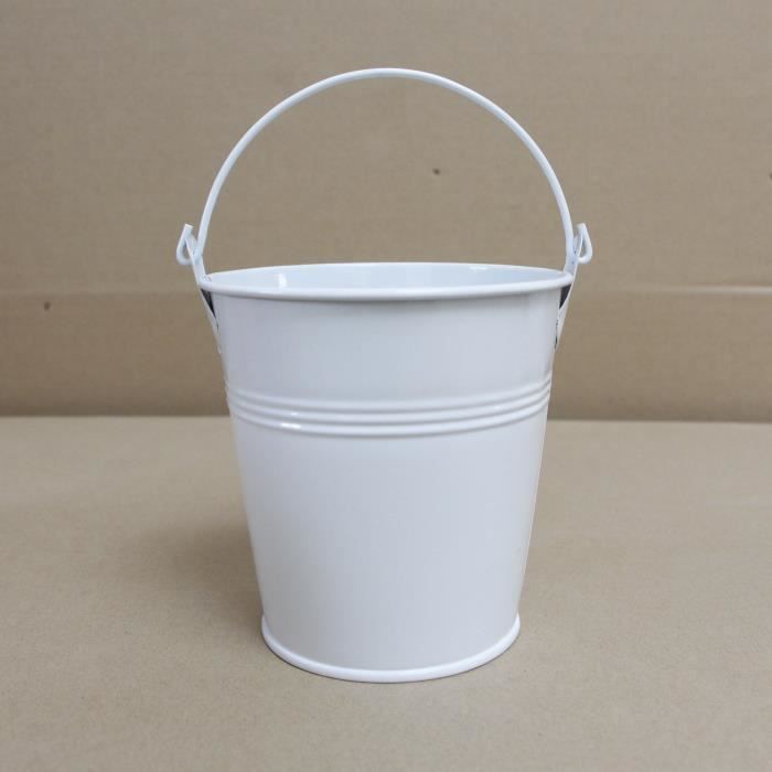 Ensemble de 2 pots de fleurs en fer suspendus colorés pour balcon ou ...