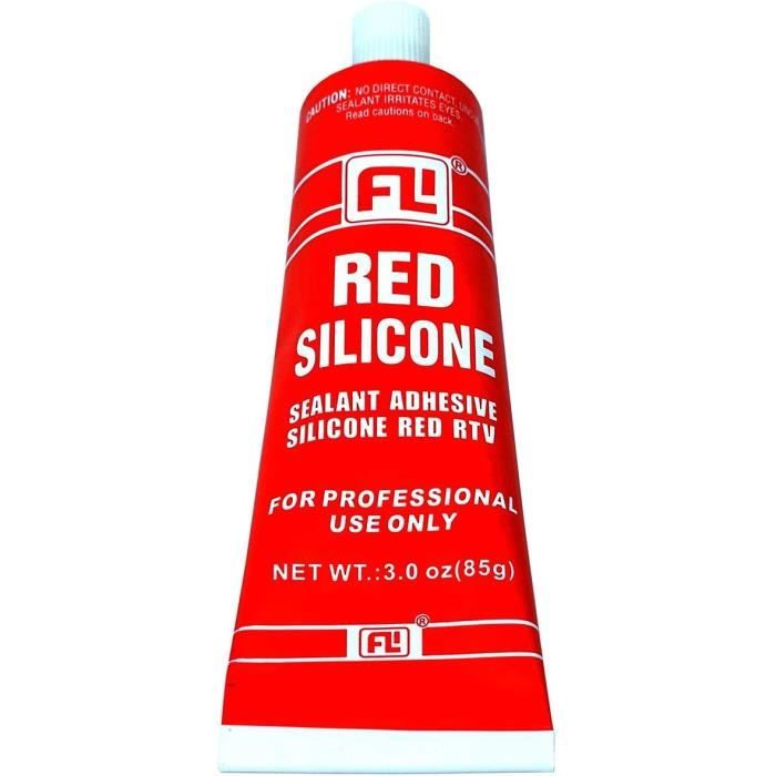 Mastic Silicone Adhésif Rouge 85 G (Plastique, Métal, Bois) - Cdiscount ...