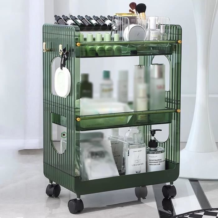 Chariots Utilitaires À Roulettes Chariot Rangement Salle De Bain À 3 ...