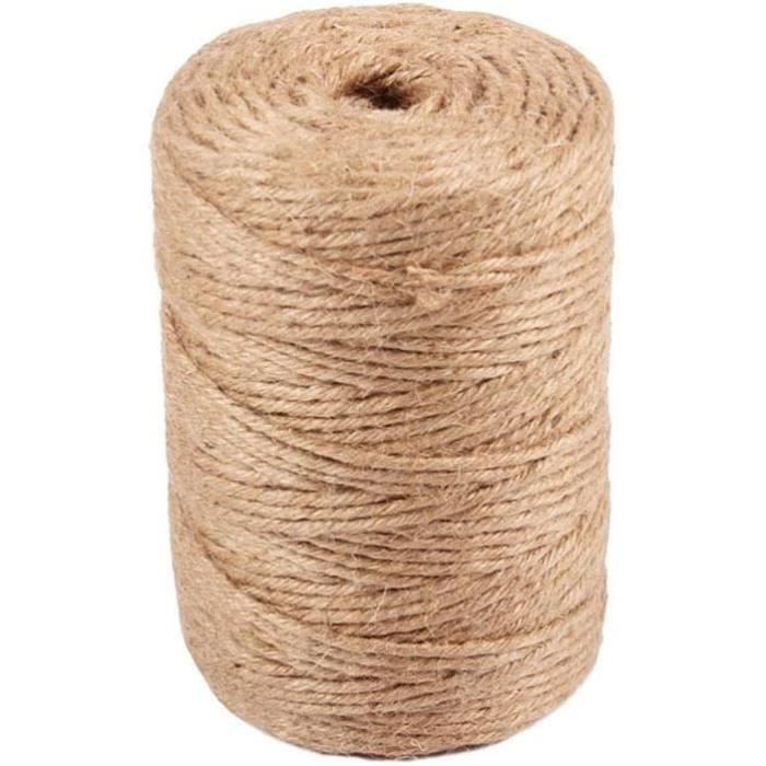 Jute Twine 6ply 3mm épais Fort Corde De Jute Naturelle Rouleau Plus ...