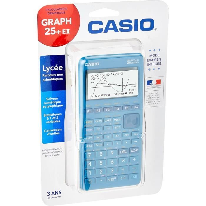 Casio Graph 25+ EII Calculatrice graphique avec mode examen - Cdiscount ...