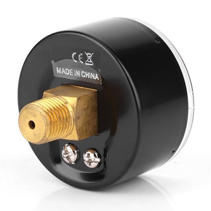 Connexion Arrière Du Manomètre (0-300Psi 0-20Bar)Manomètre Axial À Double Échelle Cadran 50 Mm ...