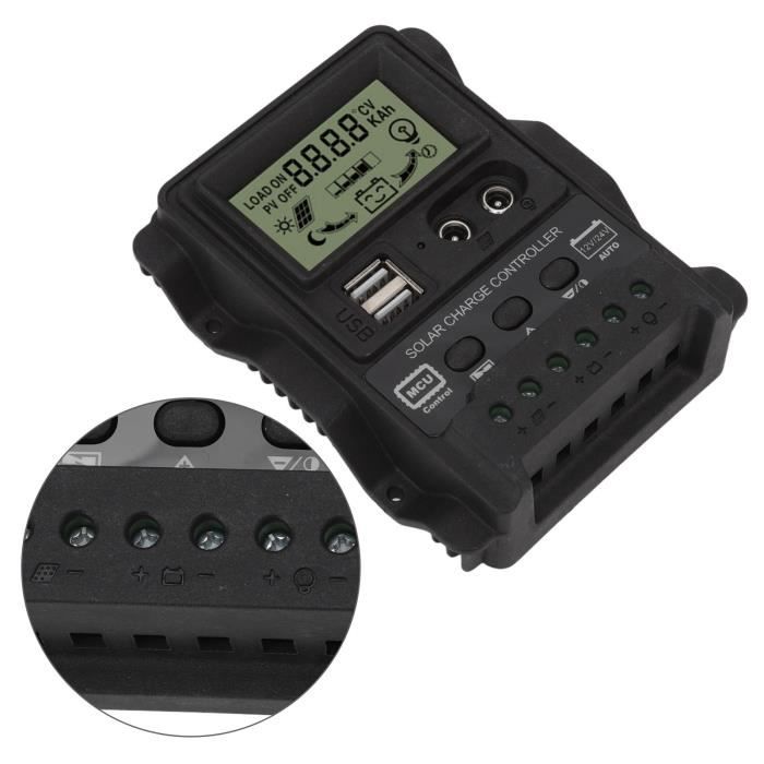 HEG Régulateur Solaire Pv Contrleur De Charge Solaire K1688 Pwm Double Dc Avec Régulateur De ...