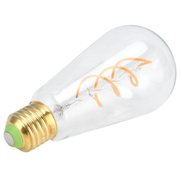 (Transparent Rose)Ampoule E27 Ampoule LED Rétro à Haute Transmission ...