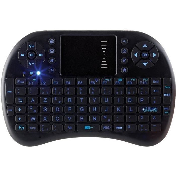 Mini clavier multimédia sans fil rétroéclairé MFT-245 avec pavé tactile ... Mini clavier multimédia sans fil rétroéclairé MFT-245 avec pavé tactile ...