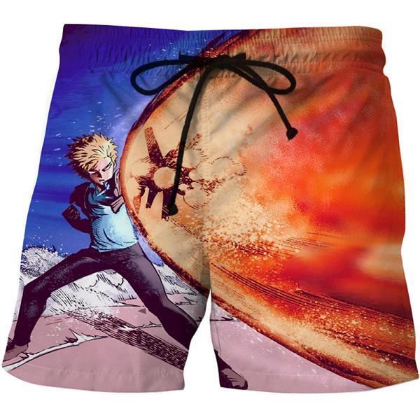 Short imprimé 3D,Short de plage homme Style Anime | Asymétrique poin?on ...