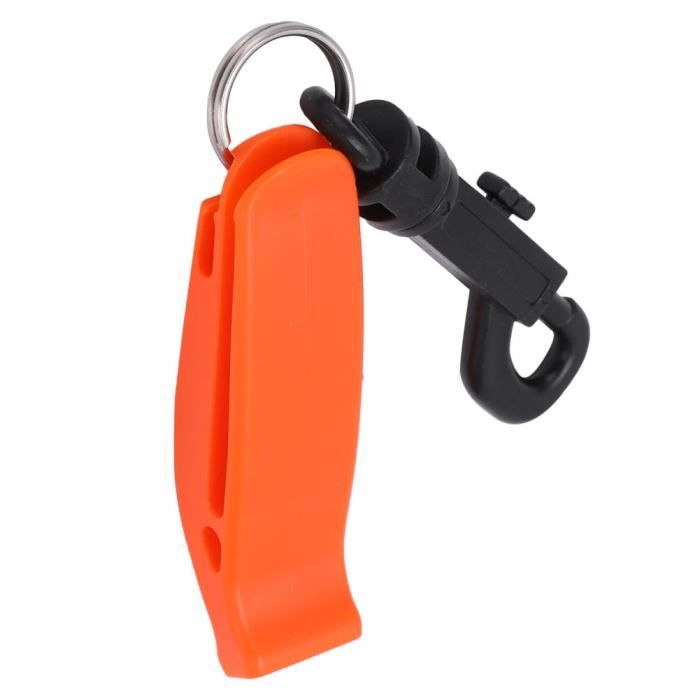Sifflet d'urgence double fréquence multifonctionnel orange ...