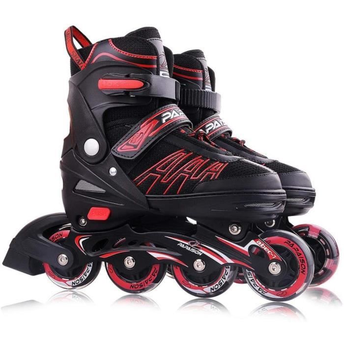Rollers en ligne pour garon et fille - patins à roulettes réglables ...