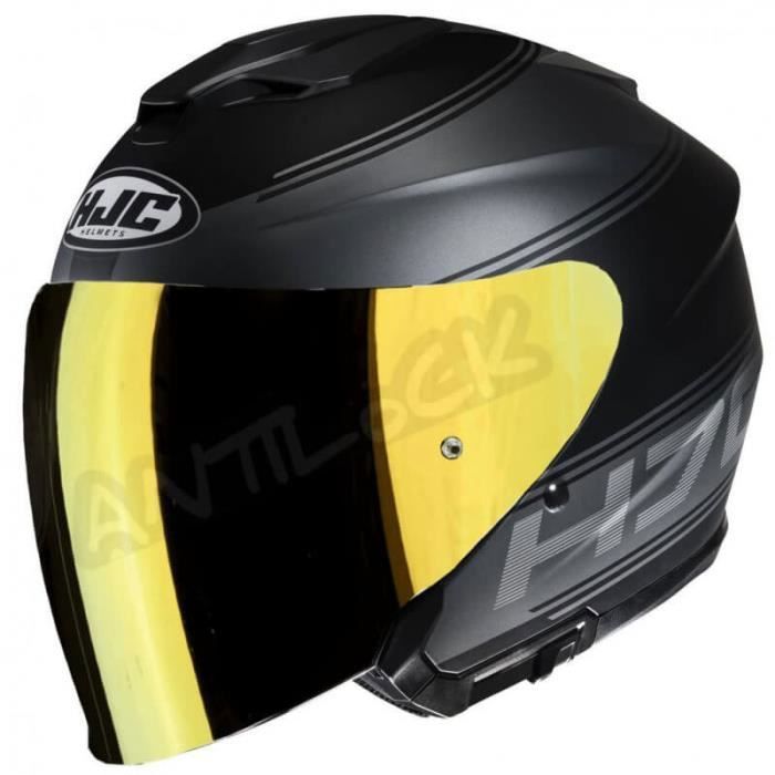 HJC JET i30 VICOM AVEC VISIÈRE MIROIR OR - Cdiscount Auto