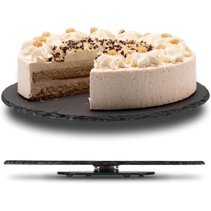 Plateau Rond En Ardoise Rotative Comme Plateau De Service, Plateau À ...