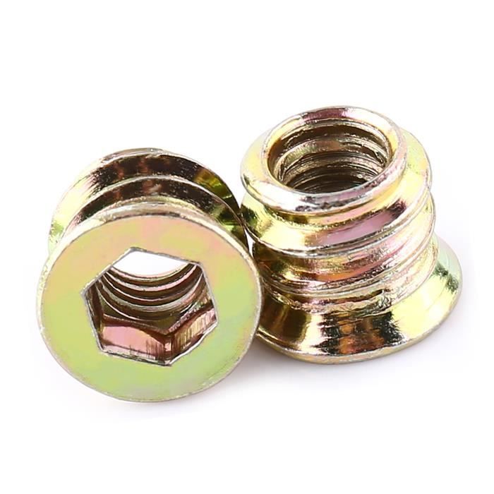 Écrou d'insertion - SHIPENOPHY - M6/M8/M10 - Acier au carbone zingué ...