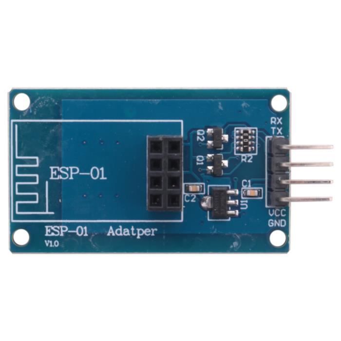 ESP8266 Serie Module adaptateur sans fil ESP-01 Wi-Fi 3.3V 5V ...