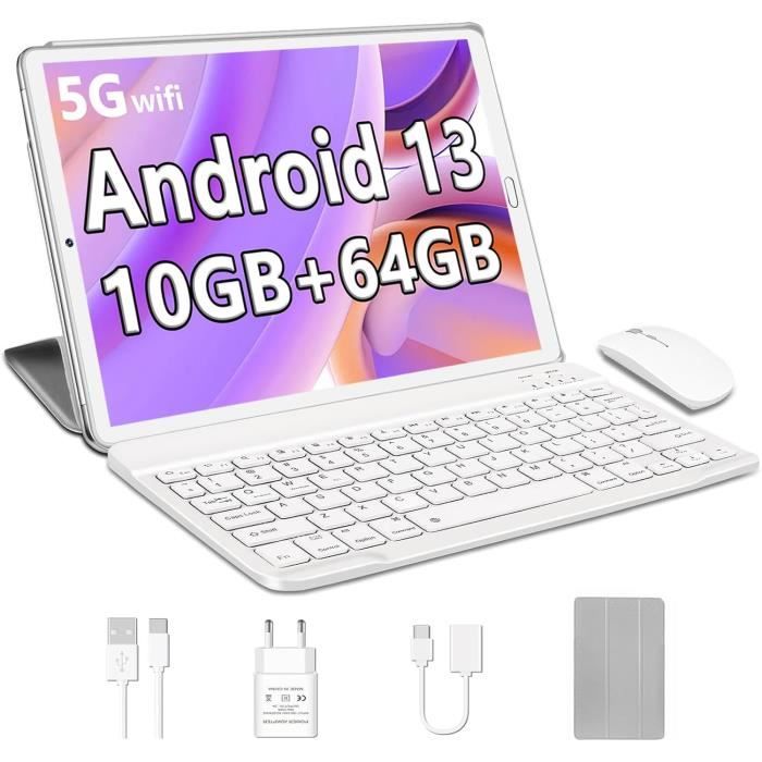 Tablette Tactile Android 13 Avec 5G Wifi, 10Go Ram 64 Go Rom (1 To ...
