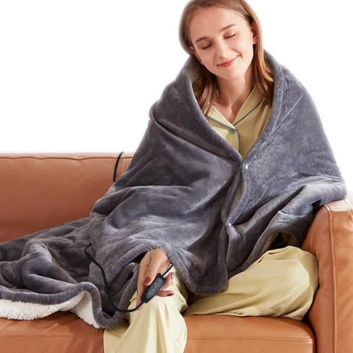 Couverture Châle Électrique, Couverture Chauffante Portable ...
