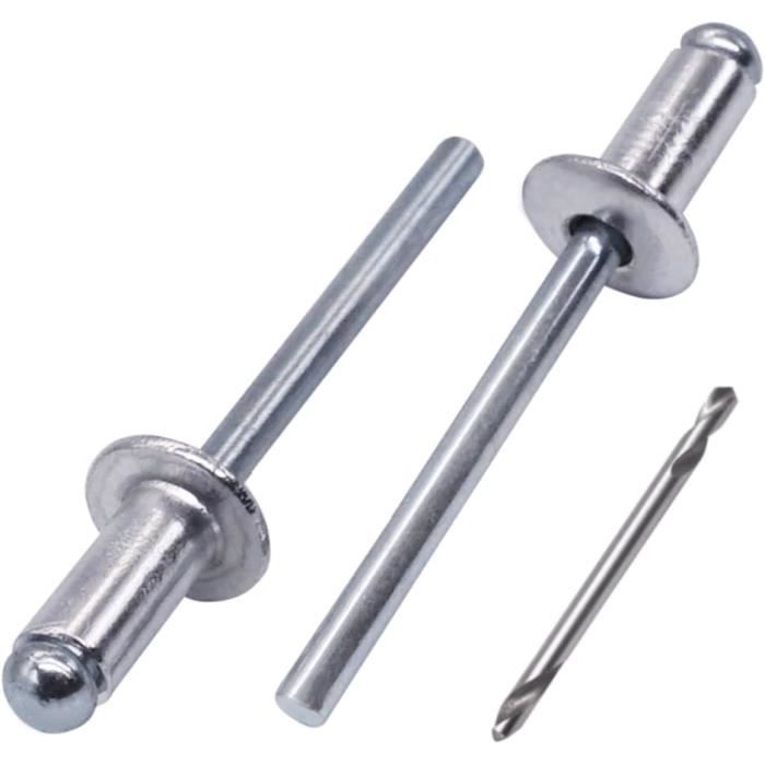 (50 Pièces) Rivets Aveugles En Aluminium 5,0 X 10 Mm, Mandrin En Acier ...