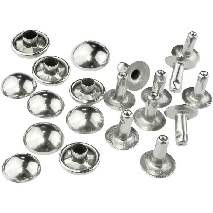 C56667 - Lot De 10 Rivets Tubulaires Ø9 Mm À Tête Demi-Ronde-Bombée ...