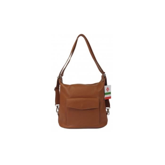 Sac VERA PELLE STP12C Marron - Femme/Adulte - Cdiscount Jardin