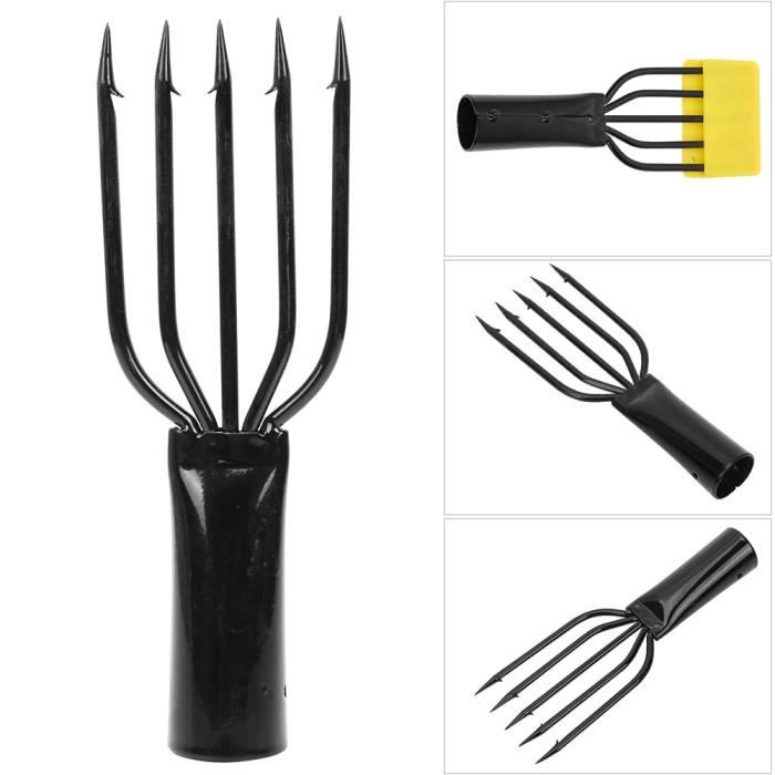 Multi-fonctionPêche métal Prong Fishing canne à pêche Super doux forte ...