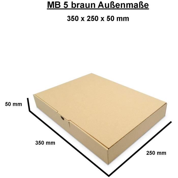 Kartonprofis Lot de cartons d'expédition pliants Boîte pliable ibrief ...