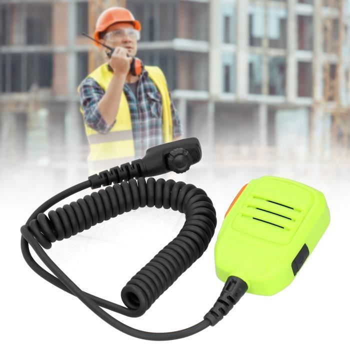 VGEBY Micro de talkie-walkie Microphone à Main Vert Portable pour ...