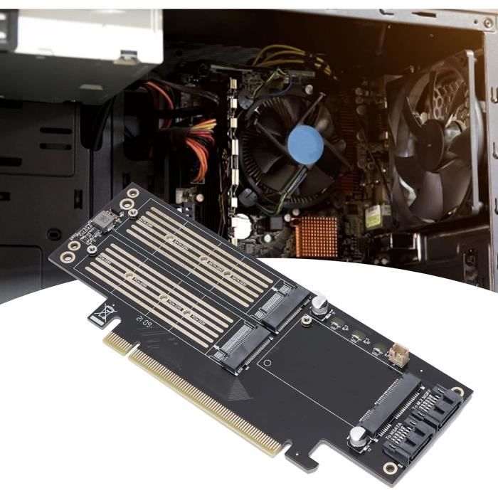 Carte Adaptateur M.2 Nvme Vers Pcie X4-X8-X16 Carte D'Extension De Contrôleur Hôte Avec Support ...