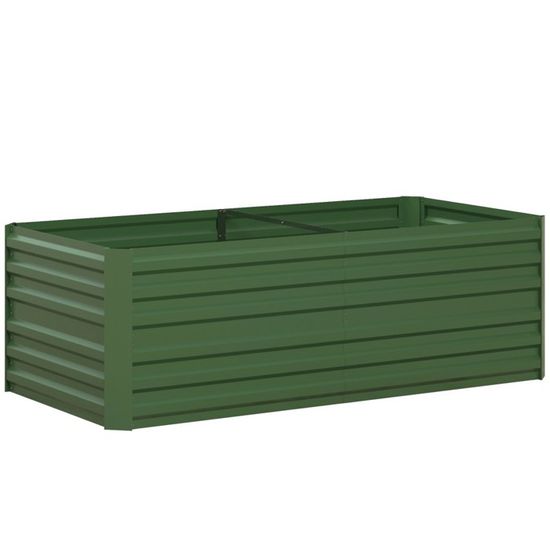 Bac A Fleur Jardinière surélevée acier 180x90x59cm - châssis froid ...