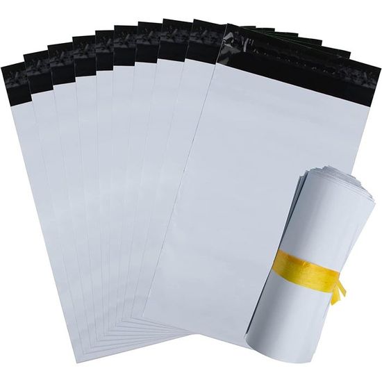 Iboo 100 enveloppes blanches opaques 25 x 35 cm, pochettes d ...