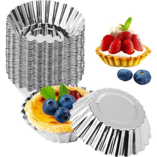 Moules À Tartelettes, Acier Inoxydable Moule À Muffin, 30 Morceaux De ...