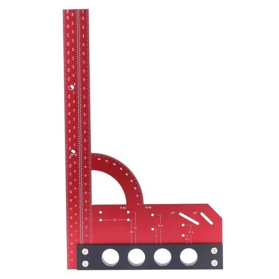 Équerre de Menuiserie Aluminium YOSOO - Règle d'Angle Multifonction ...