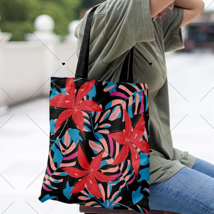 Sac de course - Cabas,Sac en toile à thème de vacances,grande Valise de ...