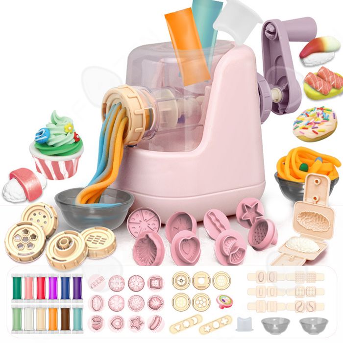 C Accessoires en pâte à modeler pour enfants 29PCS avce machine à pâtes ...