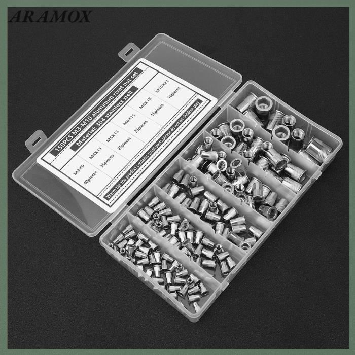ARAMOX Écrou Rivet Écrou à Rivets, écrou à Rivets en Acier Inoxydable ...