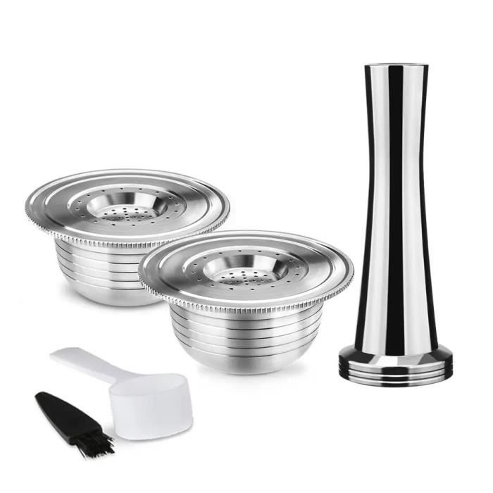 Capsules de café réutilisables en acier inoxydable pour cafetière ...
