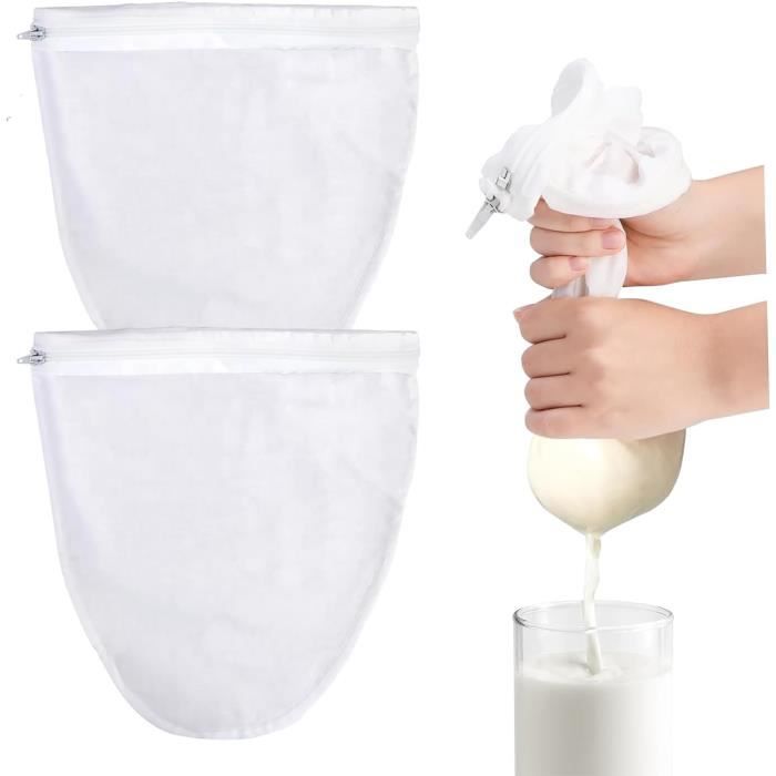 Sac à Lait Végétal de Soja 2 Pièces Etamine Alimentaire Sac Filtrant 30 ...