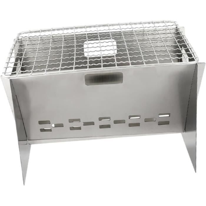 Réchaud Gril Pliant Grille Barbecue Charbon Faire Tourner Four À ...