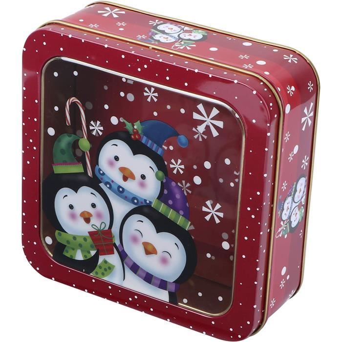 Boîte à biscuits en métal avec fenêtre - Boîte à biscuits - Boîte de ...